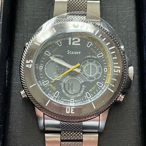 Accessories | Nwt Authentic Stauer Chronograph Water Resistant Mens ...